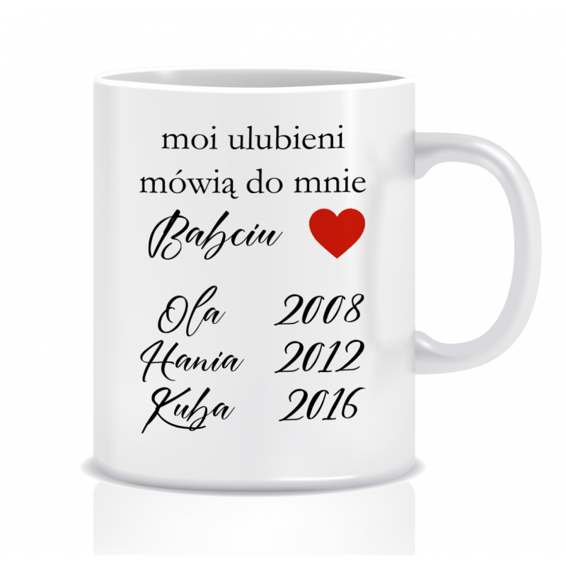 Kubek dla Babci (daty, Dzień Babci) - mitzu.pl